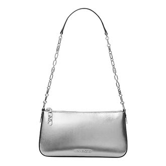 Michael Kors Femme, Sacs, Gris, Taille: ONE Size Pochette Empire en cuir métallisé