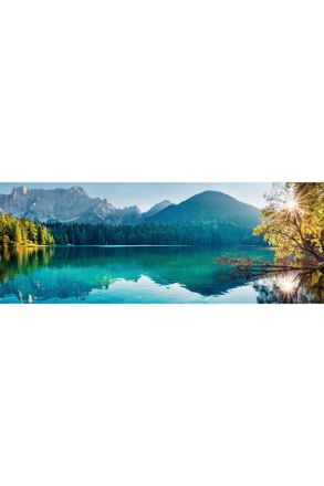 Euroart Glasbild, Mehrfarbig, Glas, rechteckig, 30x80 cm, Fotografie, einfache und schnelle Anbringung, glänzend, Bilder und Zubehör, Wandbilder, Glasbilder