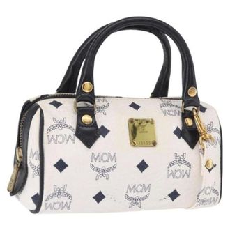 MCM Sac Boston Pre-owned - Femme - Pre-owned - Blanc - Taille: ONE Size