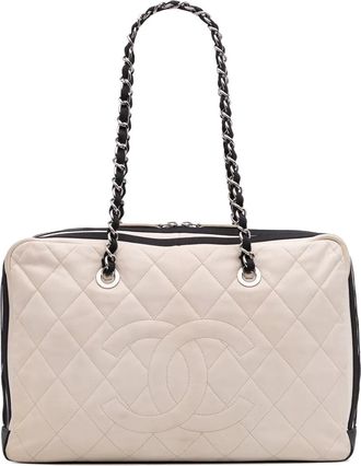 Chanel sac porté épaule matelassé (2009-2010) - Blanc