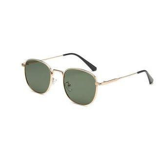 Generic Lunettes De Soleil Tendance En M&eacute;tal For Hommes Et Femmes, Monture Fine, Id&eacute;ales For Les Sports Vacances Plein Air(Green)