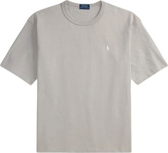 Polo Ralph Lauren Homme, Tops, Gris, Taille: XL T-shirt &agrave; manches courtes et col rond