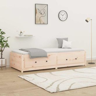 vidaXL Lit de jour 75x190 cm Petit simple Bois de pin massif Vidaxl