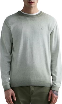 Replay Homme, Pulls, Vert, Taille: M Maille Douce en Coton Ombr&eacute;