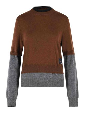 Marni Pull Col Rond - Marron