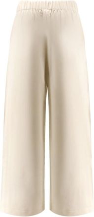 Max Mara Femme, Pantalons, Blanc, Taille: 42 FR Wide Pantalons