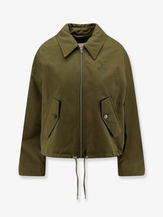 Closed Cotton jacket with Logo embroidery - CLOSED - gender_Woman