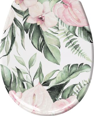 Kleine Wolke WC-Sitz Garden mit Absenkautomatik, Farbe: Multicolor, Material: Duroplast, Gr&ouml;&szlig;e: 37x 45 cm