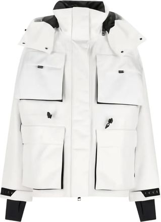 Gucci Kapuzenjacke mit Taschen - Wei&szlig;