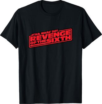 Star Wars Day Revenge of the Sixth May 6th Angled Logo T-Shirt