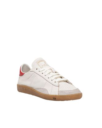 Patrizia Pepe Womens Sneakers Skin Nappa White-Red Trainers White/red