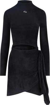 Diesel Knielanges Kleid - Schwarz