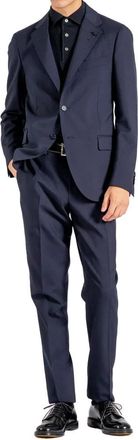 Lardini Einreiher Anzug - - Suits - Herren - Blau - 4XL