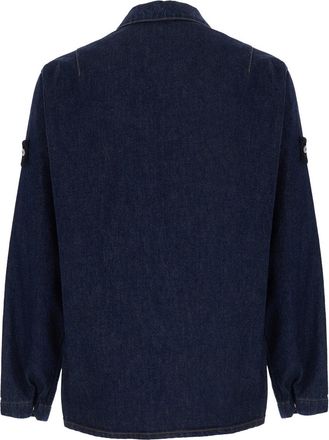 Stone Island Cotton Denim Shirt - Blue