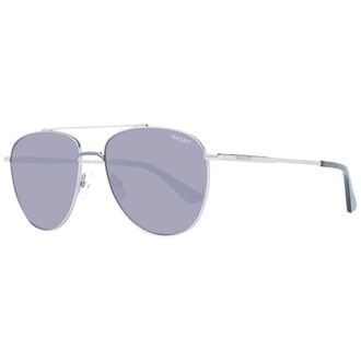 Hackett unisex, Accessoires, Gris, Taille: ONE Size Lunettes de Soleil Aviateur Homme Gris Acier Inoxydable