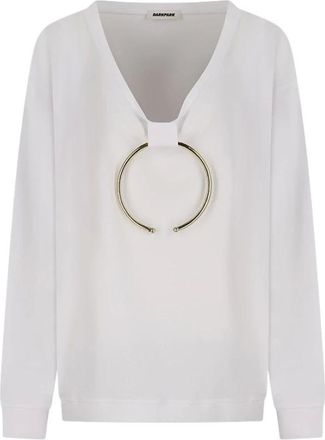 Darkpark Darkpark, Femme, Tops, Blanc, Taille: 40 FR Erin Necklace Off-Shoulder Top
