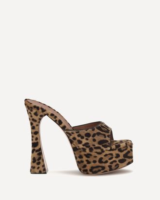 Amina Muaddi Leopard-print Dalida Sandals Female 39