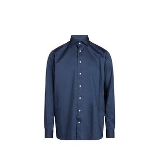 Eton Chemise droite col classique en coton