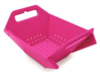 Joseph Joseph Faltbares Abtropfsieb, platzsparend, energiesparend, Pink