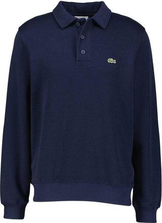 Lacoste Herren Sweatshirt mit Polokragen und Knopfleiste Classic Fit