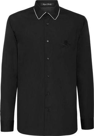 Philipp Plein Homme, Chemises, Noir, Taille: S Shirt Sugar Daddy Cut LS Skull