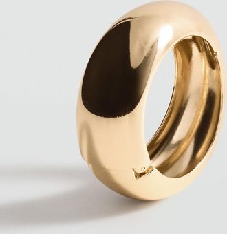 Mango Bracelet rigide volume or - Femme - Taille unique - MANGO