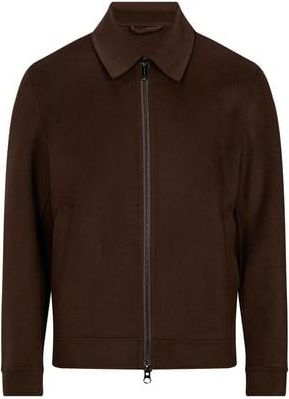Strellson Blouson droit zipp&eacute; en laine m&eacute;lang&eacute;e