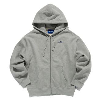 Awake NY Homme, Sweatshirts et sweats à capuche, Gris, Taille: L Crown Logo Full-Zip Sweat à capuche