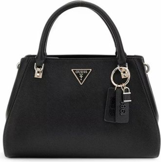 Guess Femme, Sacs, Noir, Taille: ONE Size Noelle Saffiano Handbag