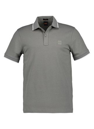 Boss Orange by Hugo Boss BOSS Orange Herren Polo-Shirt grau Slim Fit