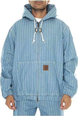 Carhartt Work in Progress Homme, Sweatshirts et sweats &agrave; capuche, Bleu, Taille: S Hooded Zip Jacket