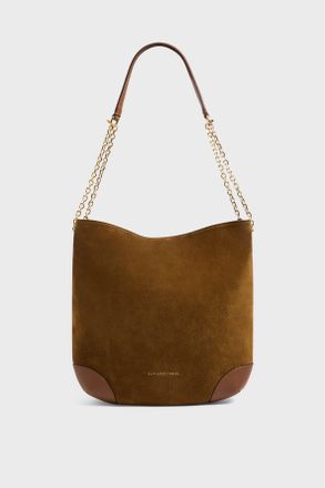 Gerard Darel Sac hobo en cuir velours - LE CHARLOTTE - Ambre