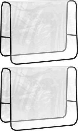 Generic wasserdichte Stuhlabdeckungen - 2X Quadratische Friseurstuhl Rückenabdeckung Verstärkter Sitzschutzkissen Für Flugzeug Commercial Cinema Residence Hot