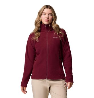 Columbia Fast Trek II Jacket 1465351625, Women Fleece Sweaters, Burgundy, M EU