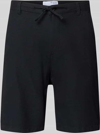 Selected Slim Fit Bermudas aus Baumwoll-Leinen-Mix Modell BRODY