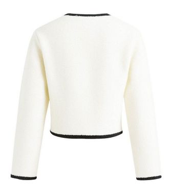 Mississhop Kurzjacke Damen Blazer mit Kontrastpaspeln - stilvoller Kurzblazer M.419