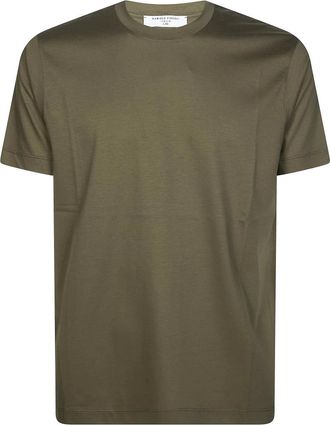 Daniele Fiesoli Homme, Tops, Vert, Taille: L T-Shirt Base Mercerizzato Filo