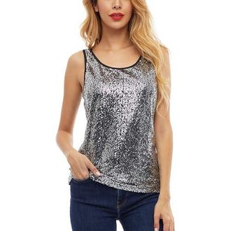 Generic D&eacute;bardeur bleu scintillant pour femme, gilet &agrave; paillettes pour femme, blazer classique brillant, manteau tendance et brillant, caraco l&eacute;ger &agrave; paillett