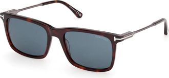 Tom Ford Lunettes de soleil Lee-02 - Homme - Accessoires - Brun - Taille: 57 MM