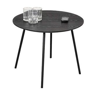 Weber Industries Lyra Couchtisch, Schwarz, 55 cm de diamètre