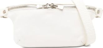 Guidi sac porté épaule en cuir - Blanc