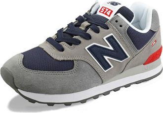 New Balance 574v2, Herren Sneaker, Grau (Grey/Navy Ead), 41.5 EU