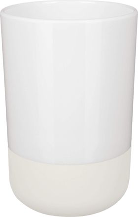 Spirella Zahnputzbecher Zahnbürstenhalter Moji 7,5x11,5 cm Weiß