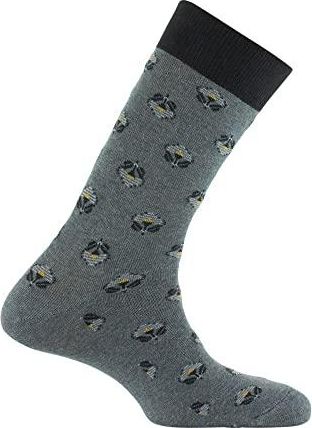 Kindy Mi-chaussettes jersey en coton all over floral - couleur - Gris - Pointure - 39-42