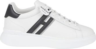 Hogan Homme, Chaussures, Blanc, Taille: 40 1/2 EU H580 Low-Top Baskets