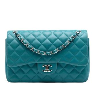 Chanel Pre-owned Double Flap Schultertasche - - Pre-owned - Damen - Blau - ONE SIZE