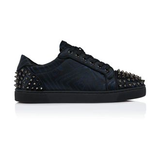 Christian Louboutin Homme, Chaussures, Bleu, Taille: 44 EU Ocean Jacquard Statement Baskets