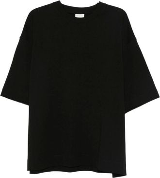 Dries Van Noten Homme, Tops, Noir, Taille: XL Hegland 3603Mk.ls T-shirt