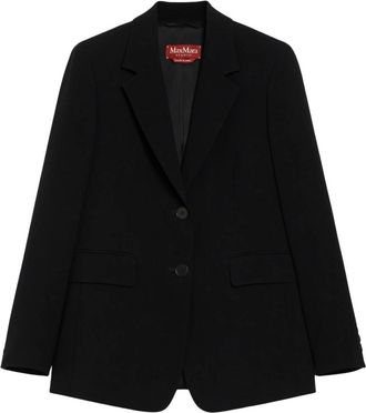 Max Mara Blazer simple boutonnage Mstbosco - Femme - Vestes - Noir - Taille: 40 FR