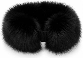 Yves Salomon 27W26WAA300XXRDXX Mink Fur Headband - Black